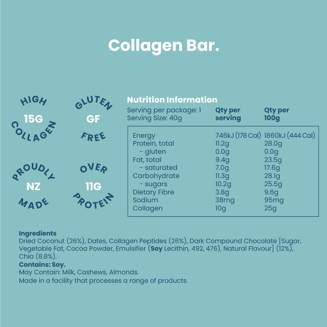 Nothing Naughty Ltd | Collagen Beauty Bar 1 x 40g Bar, Collagen Bars