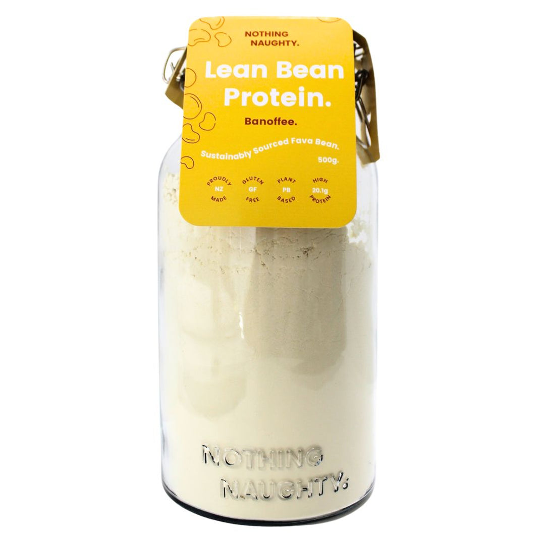 Lean Bean Plant Protein 500g Jar - Vanilla Bean, Chocolate Fudge, Mixed ...