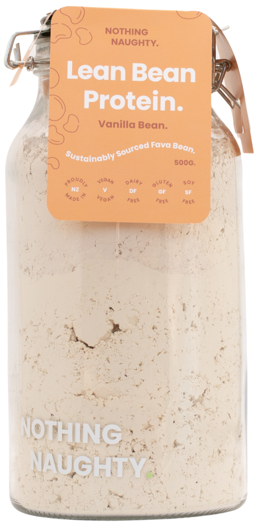 Lean Bean Plant Protein 500g Jar - Vanilla Bean, Chocolate Fudge, Mixed ...