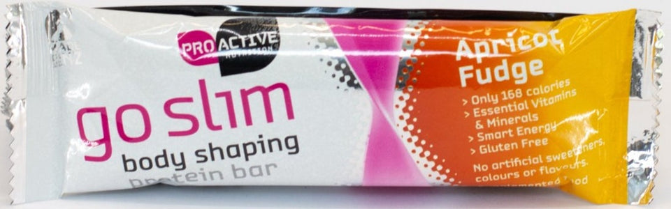 Go Slim Body Shaping Protein Bars - 12 x 44g Bars - Chocolate, Apricot ...