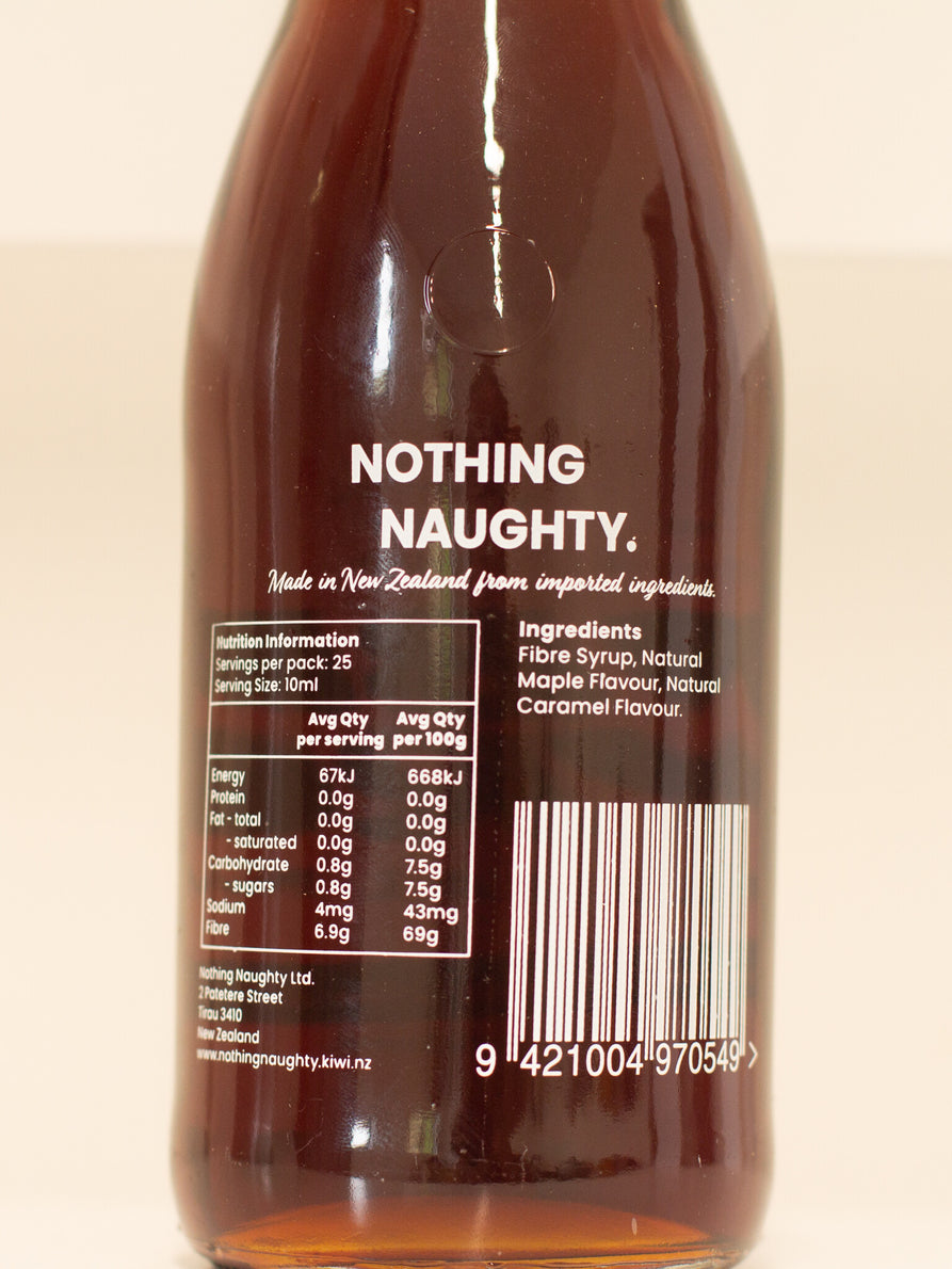 Nothing Naughty Ltd | Fibre Syrup NATURAL 250ml, Keto & Low-carb